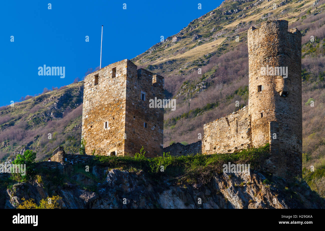 Sainte-Marie Castle. Luz-Saint-Sauveur. Hautes-Pyrenees department ...