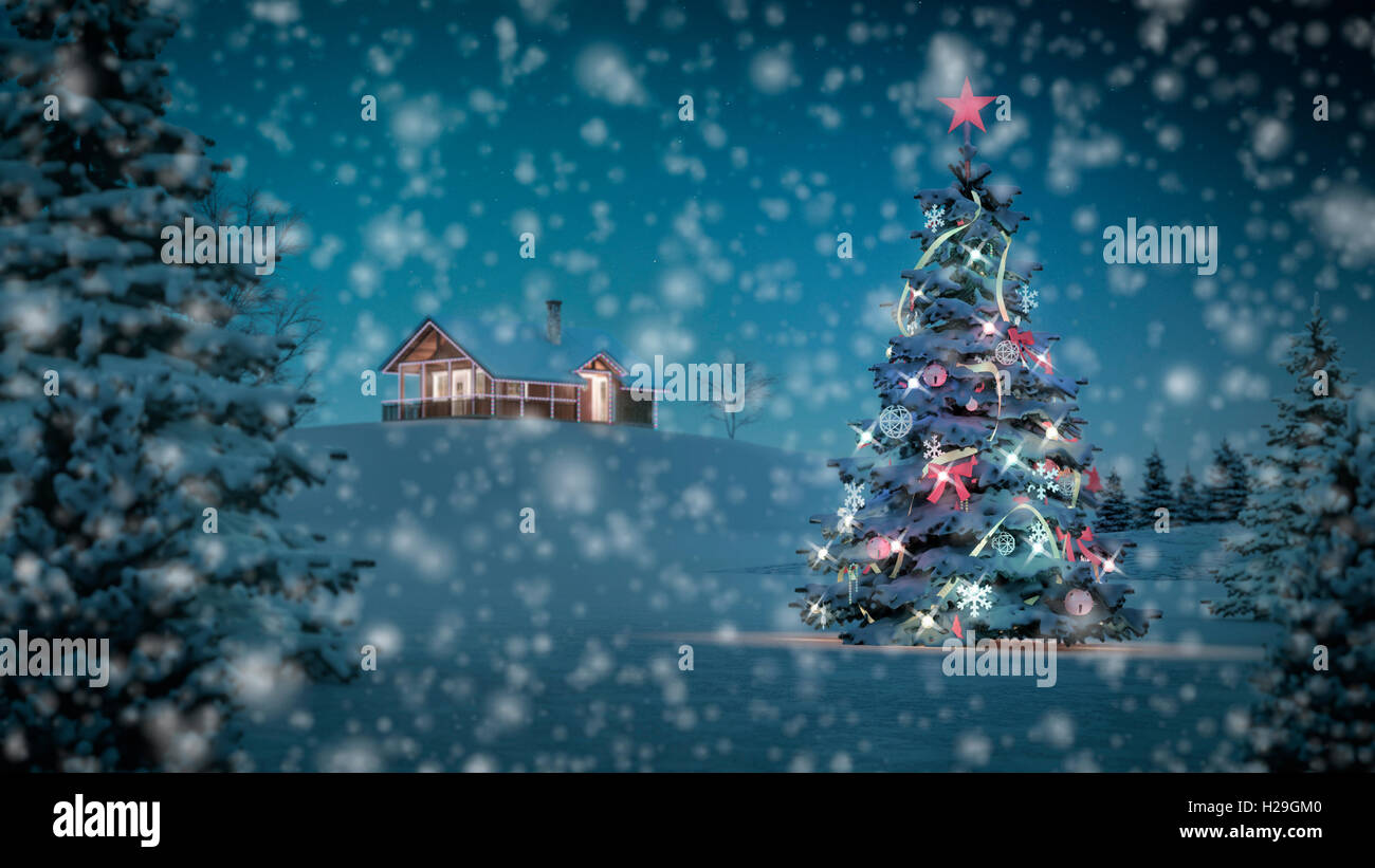 computer generated background image with christmas theme Stock Photo ...