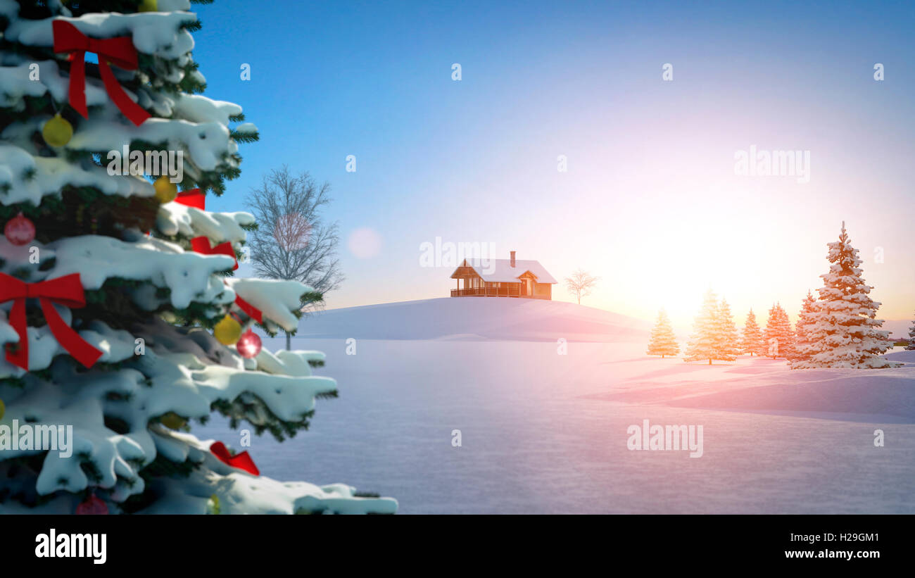 computer generated background image with christmas theme Stock Photo ...