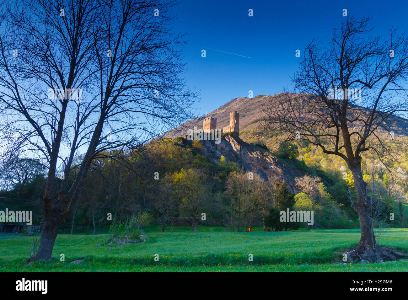 Sainte-Marie Castle. Luz-Saint-Sauveur. Hautes-Pyrenees department ...