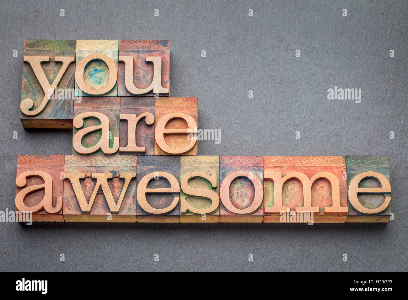 Awesome and word hi-res stock photography and images - Alamy