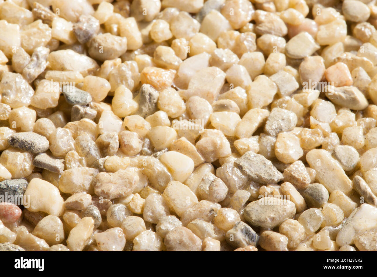 Coloured stone chip / gravel surface Stock Photo - Alamy