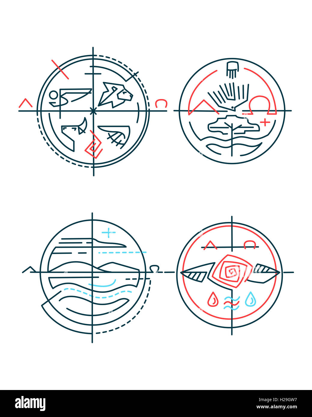 Different religion symbols hi-res stock photography and images - Alamy