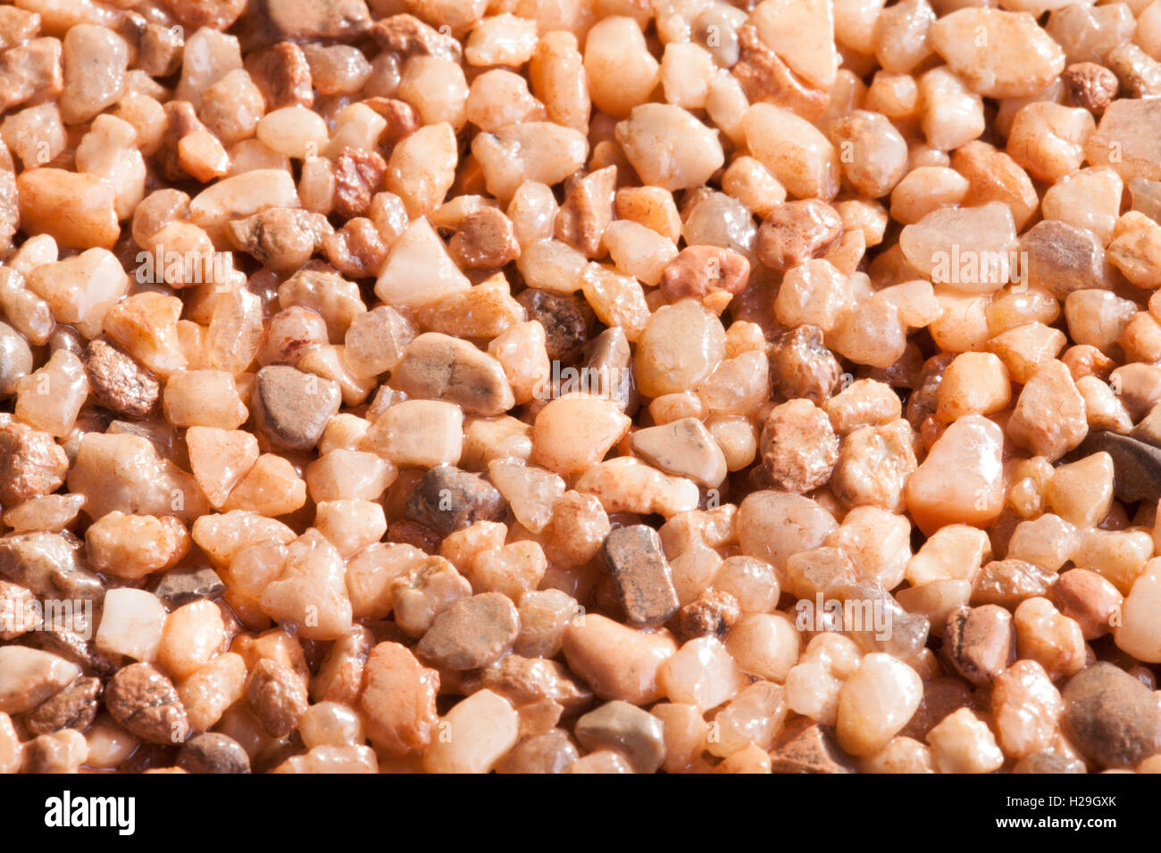 Coloured stone chip / gravel surface Stock Photo - Alamy