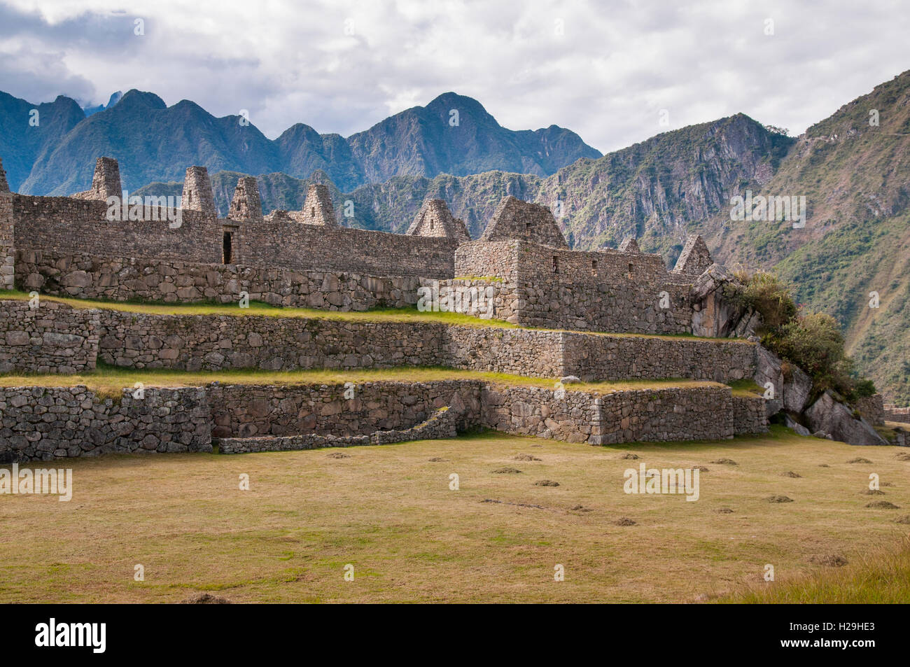 Machu Picchu Terraces, Peru Stock Photo - Alamy