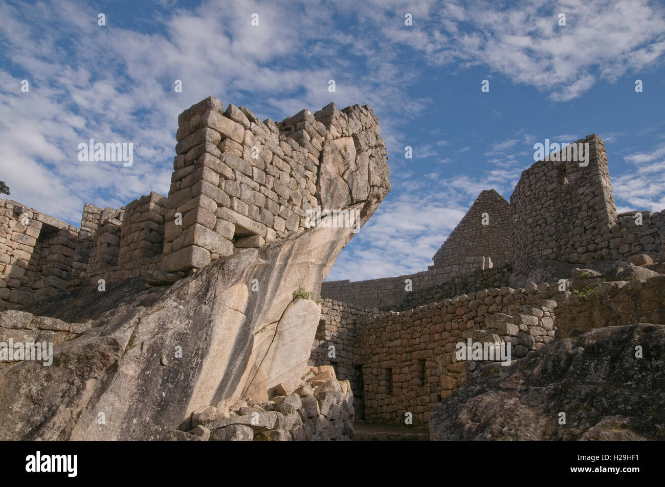 Machu Picchu, The Temple of the Condor, Stock Image Stock Photo - Alamy
