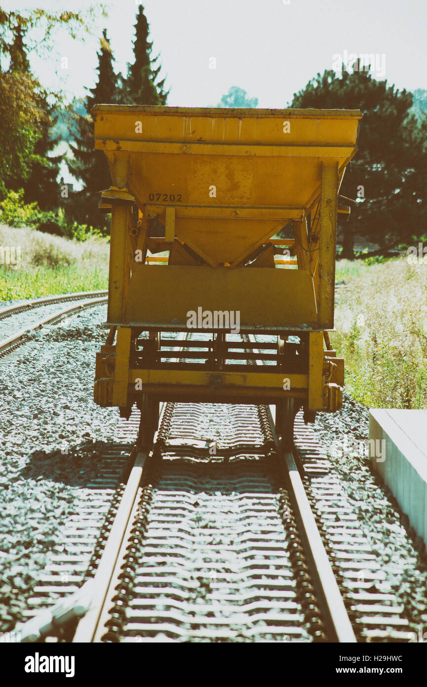 Rail trailers hi-res stock photography and images - Alamy