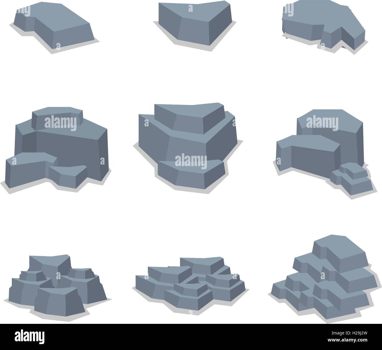 Rock set element of vector art Stock Vector Image & Art - Alamy