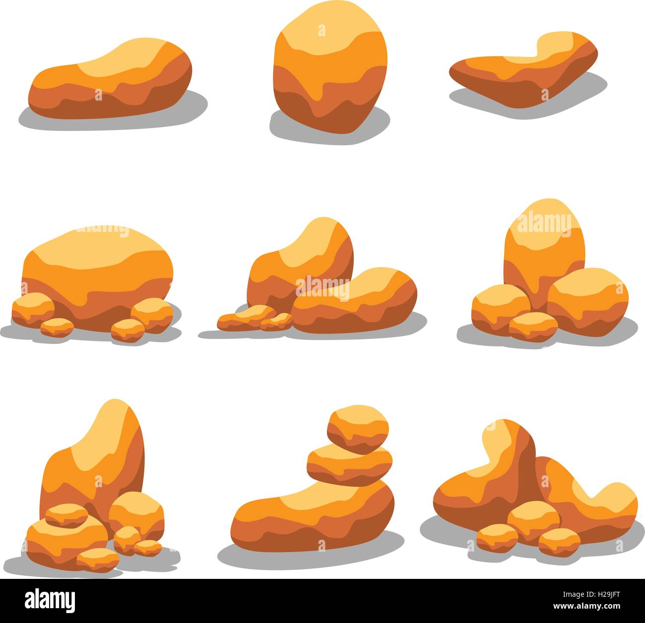 Object golden rock vector art Stock Vector Image & Art - Alamy