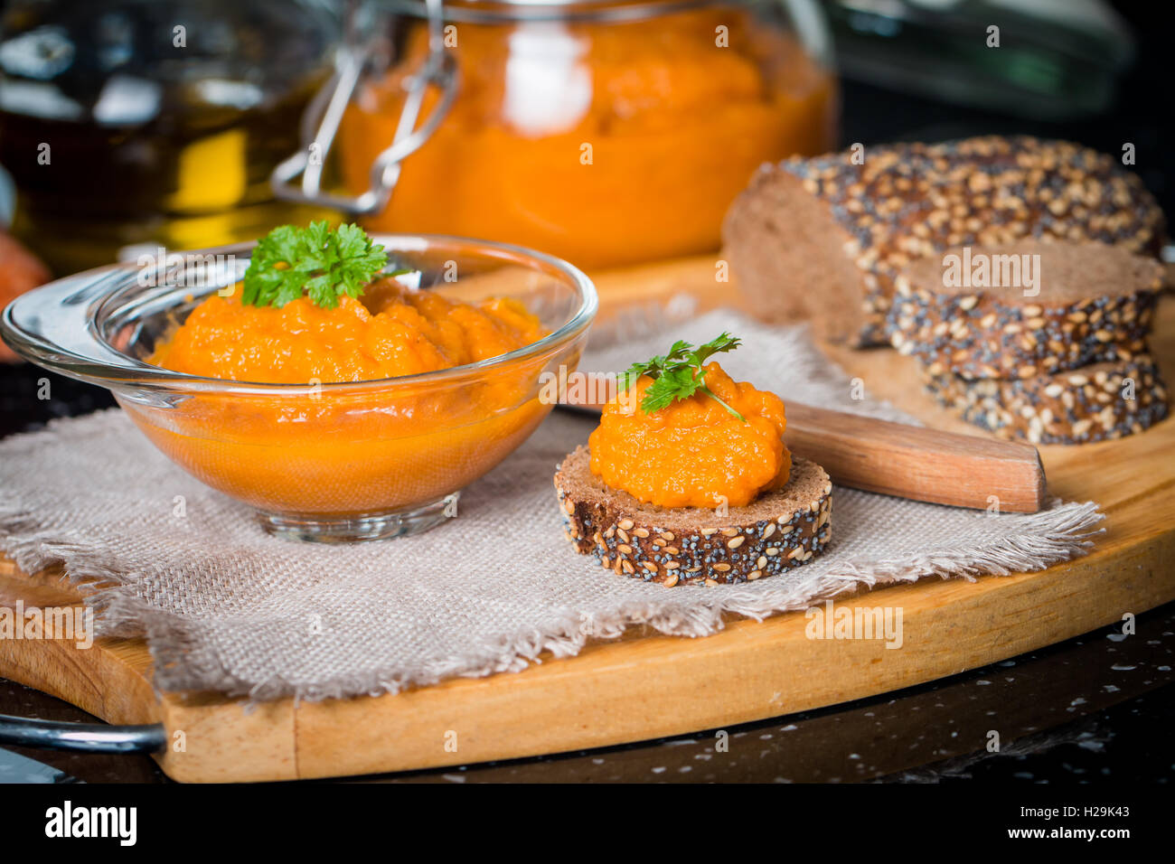 Homemade squash paste on hi-res stock photography and images - Alamy