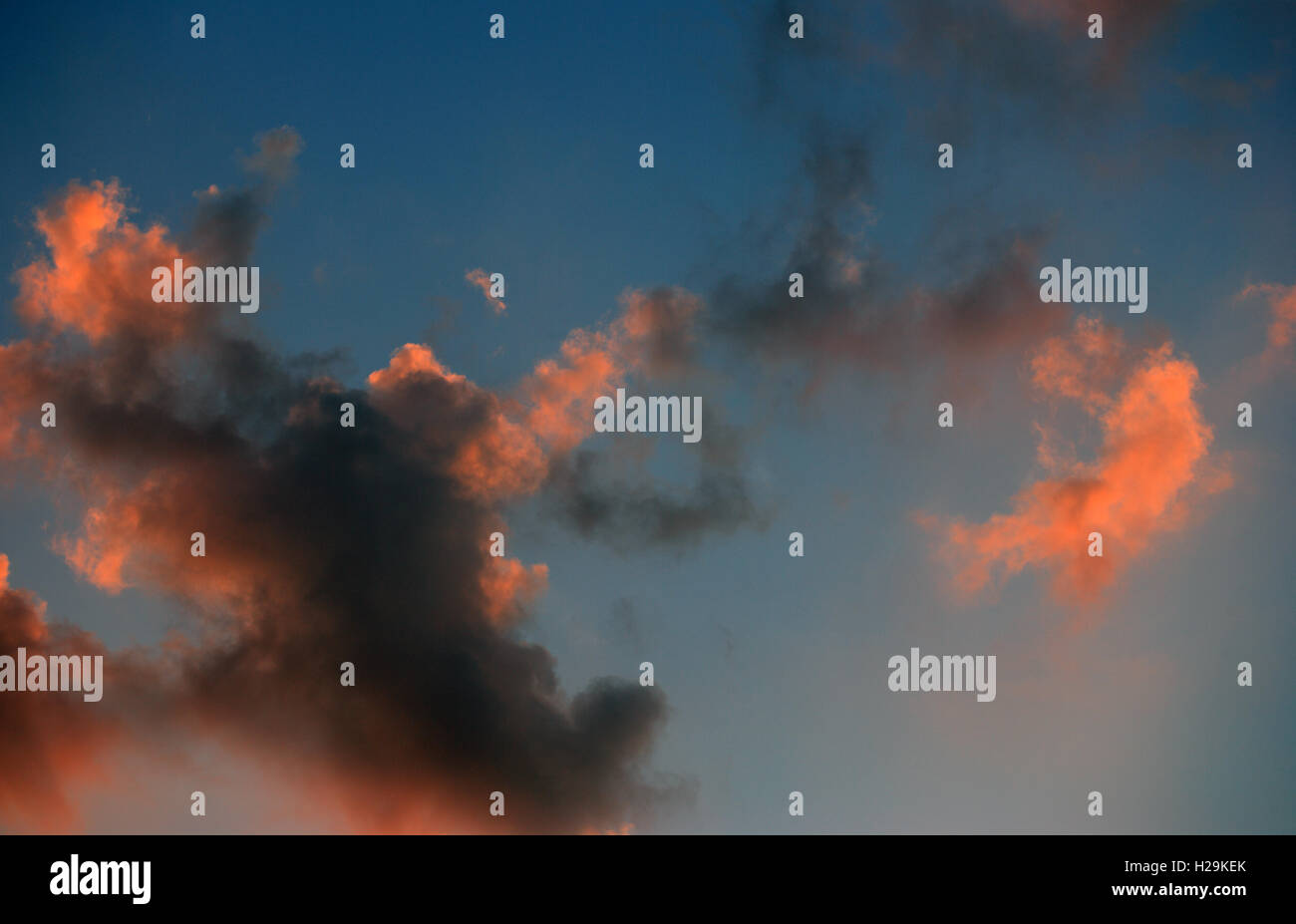 sunset sky at summer Stock Photo - Alamy