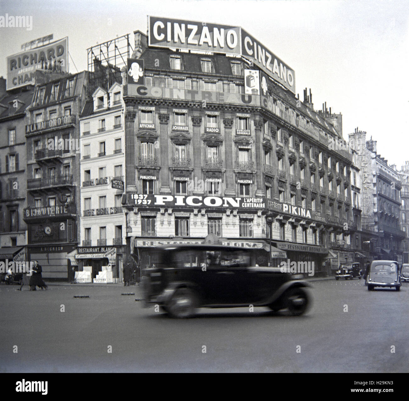 The Grands Boulevards in the 1930s, Paris, France Stock Photo - Alamy