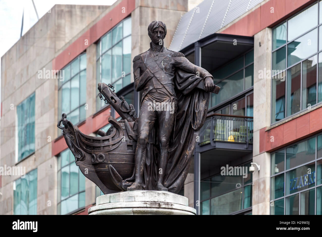 Vice Admiral Horatio Nelson statue near the Bullring, New Street ...