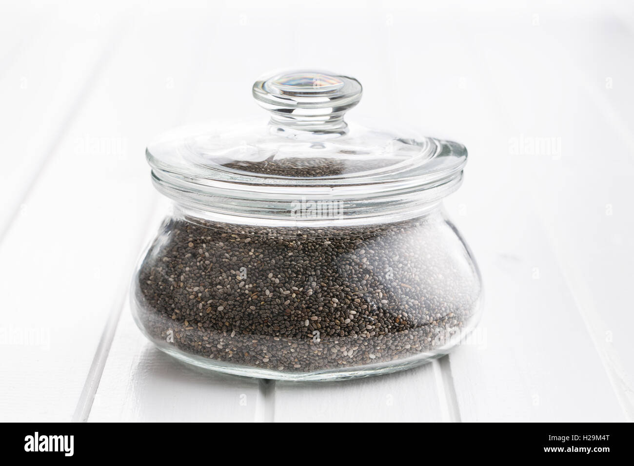 Glass jar chia seeds hi-res stock photography and images - Alamy