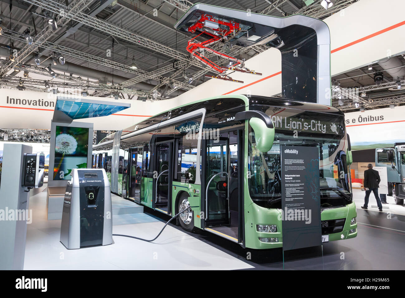 New MAN electric bus Lions City Stock Photo - Alamy