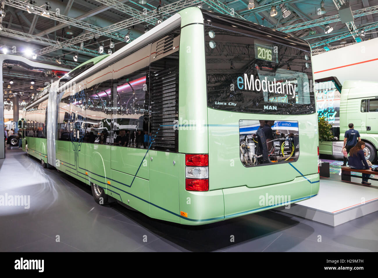 New MAN electric bus Lions City Stock Photo - Alamy