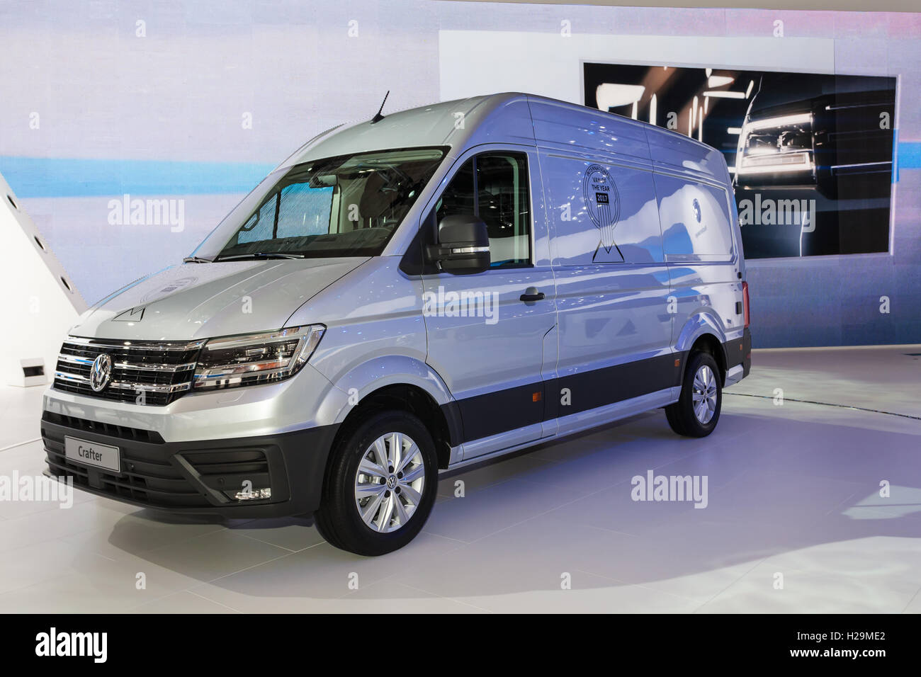 New Volkswagen Crafter van Stock Photo - Alamy