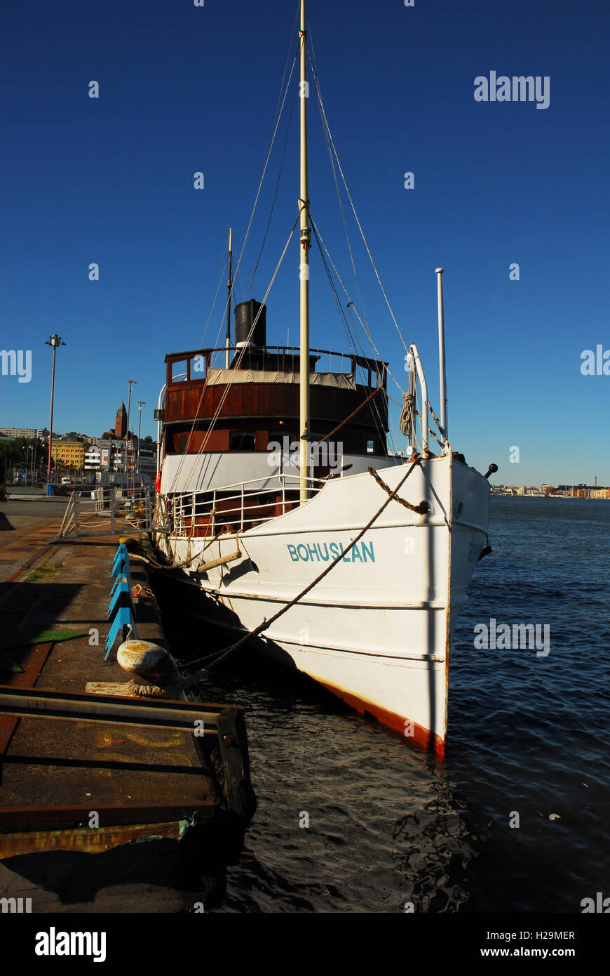 Sweden, Gothenburg, Goteborg, Classic Steam Ship Bohuslan Stock Photo ...