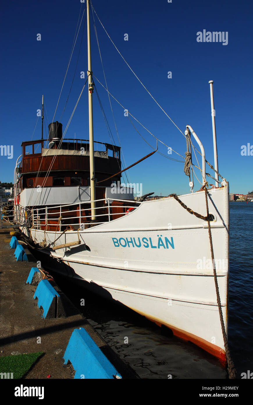 Sweden, Gothenburg, Goteborg, Classic Steam Ship Bohuslan Stock Photo ...