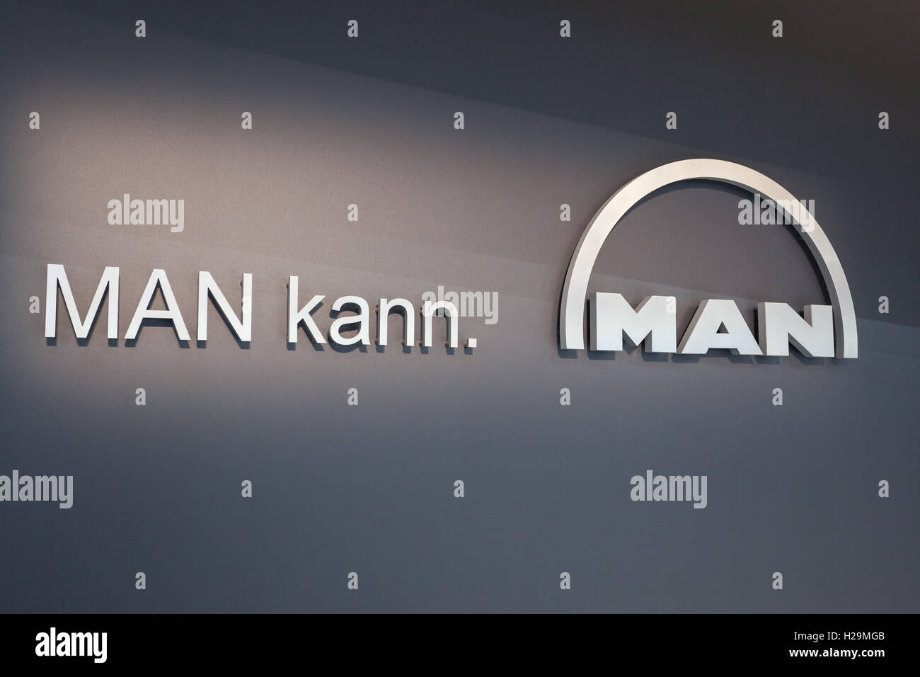 MAN logo and slogan Stock Photo - Alamy