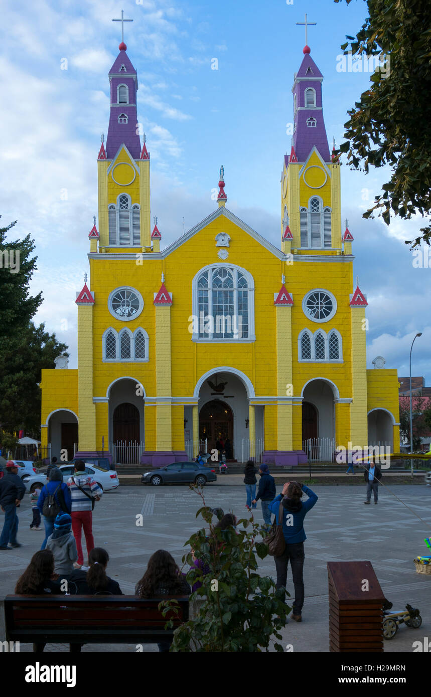 Castro chile church hi-res stock photography and images - Alamy