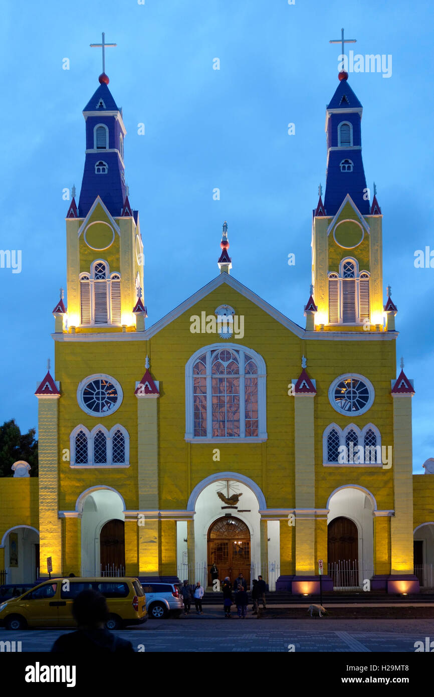 Castro chile church hi-res stock photography and images - Alamy