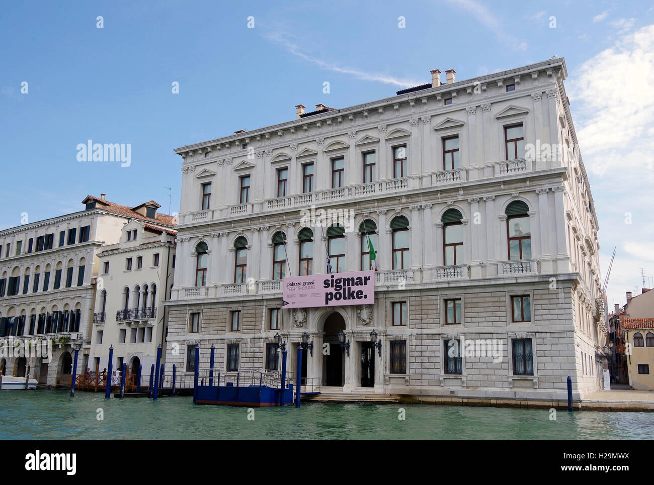 Venice, Italy, Palazzo Grassi, Grand Canal Stock Photo - Alamy