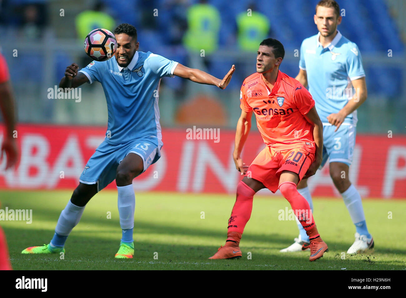 Rome, Italy. 25th September, 2016. Wallace and Saponara in action ...