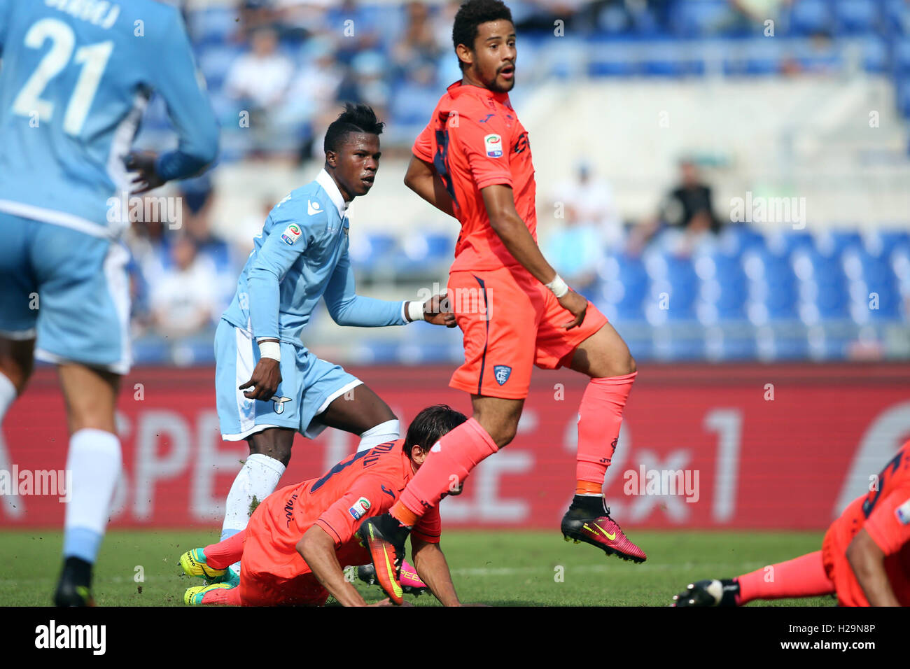 Rome, Italy. 25th September, 2016. Keita score the gol during the ...