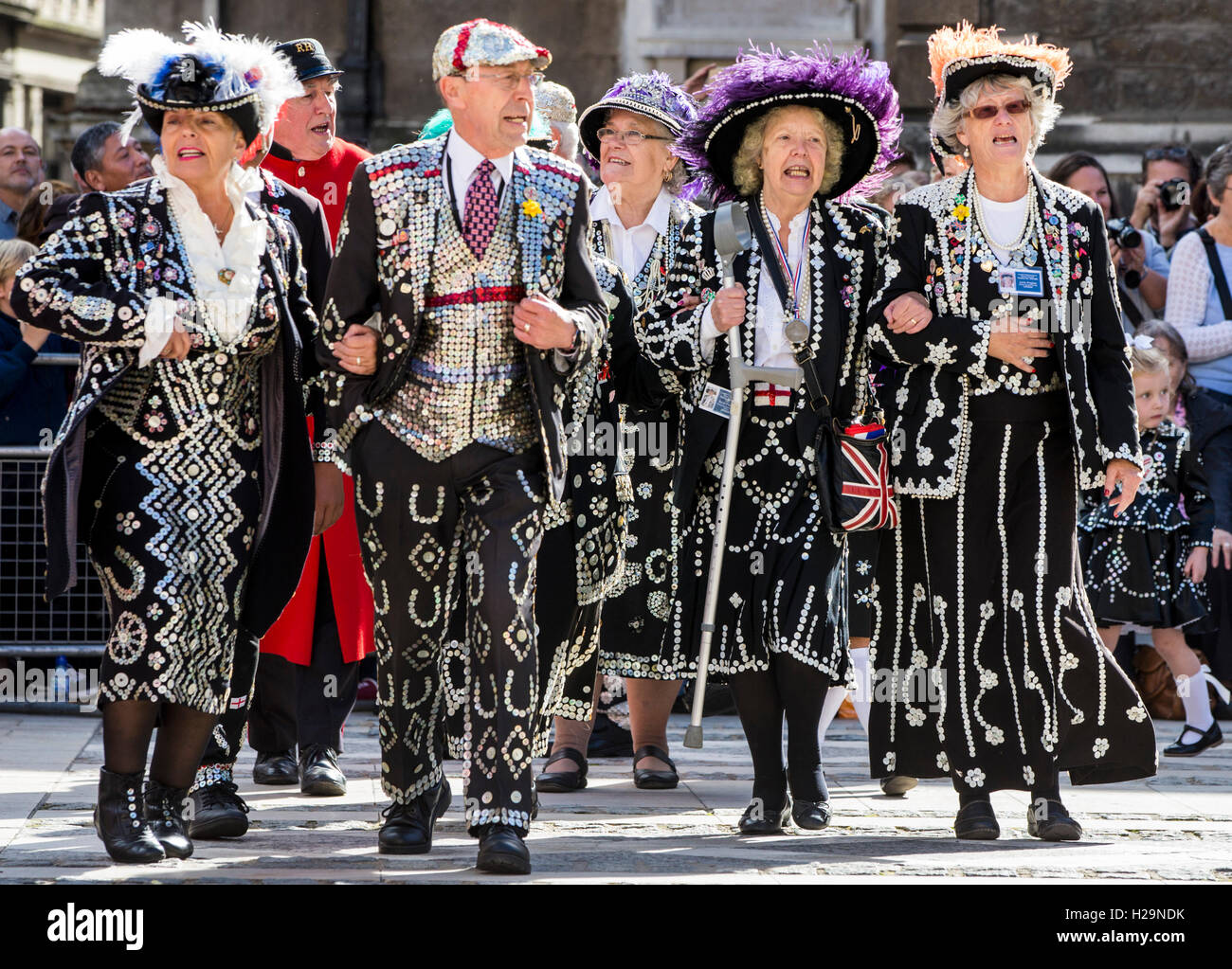 London, UK. 25th September, 2016. Pearly Kings and Queens Harvest ...
