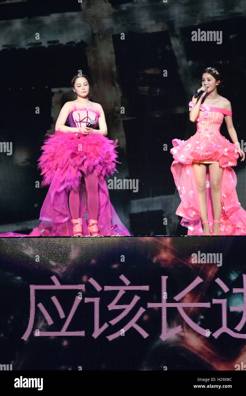 Shanghai, China. 24th Sep, 2016. Twins Shanghai concert holds in ...
