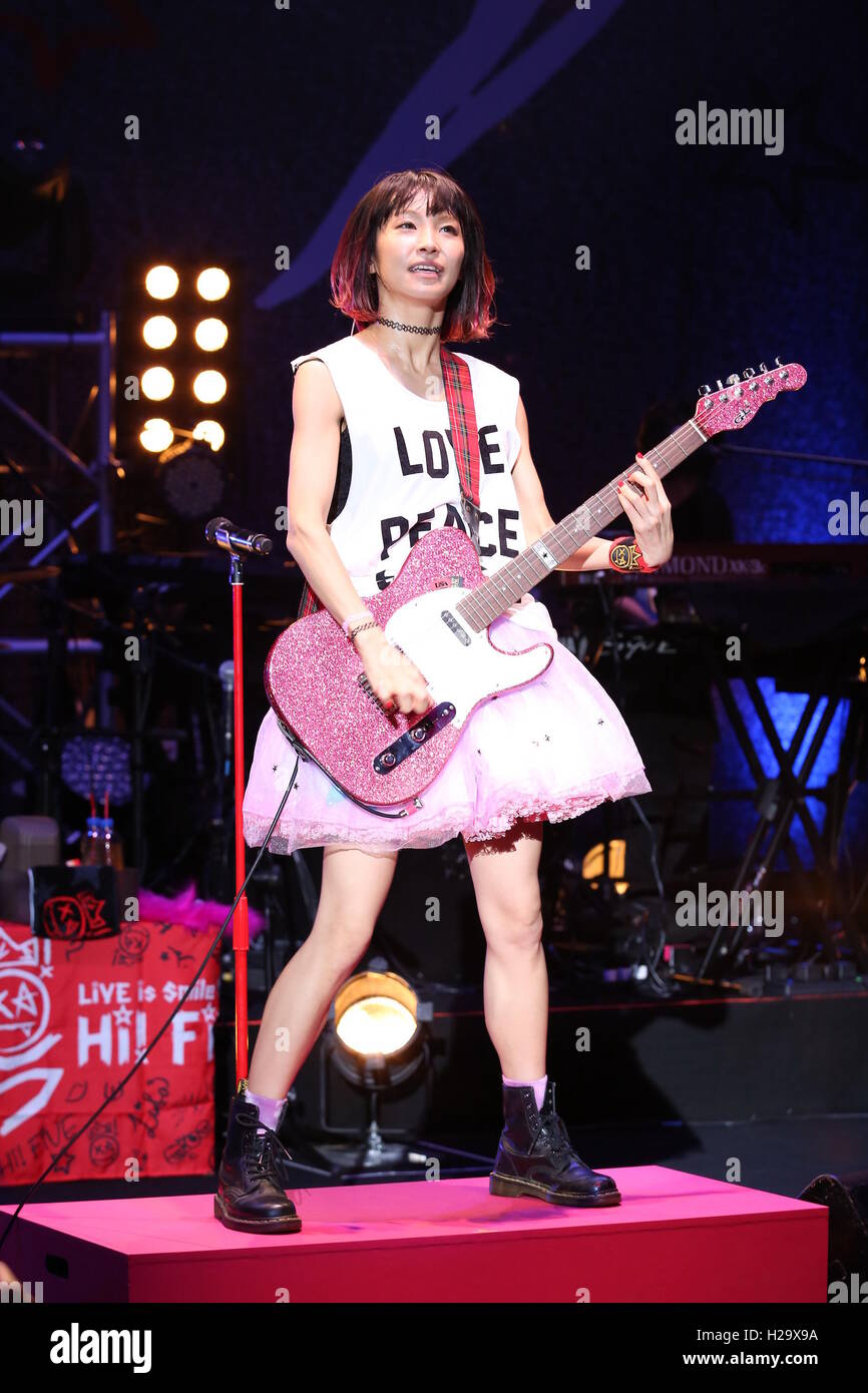 Taipei, Taiwan, China. 24th Sep, 2016. Japanese rocker LISA Taipei ...