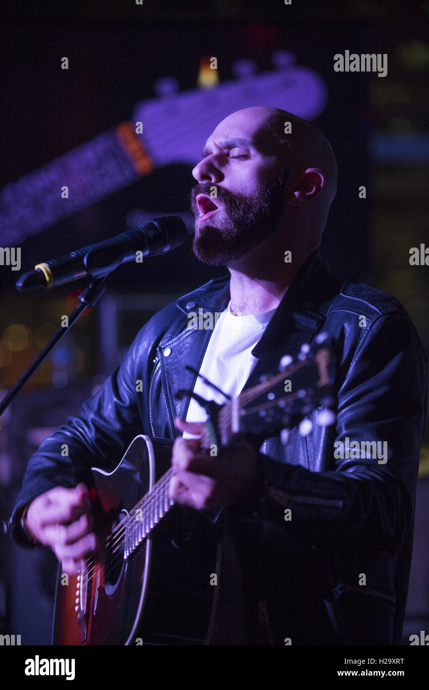 Los Angeles, California, USA. 25th Sep, 2016. Singer Sam Harris of X ...