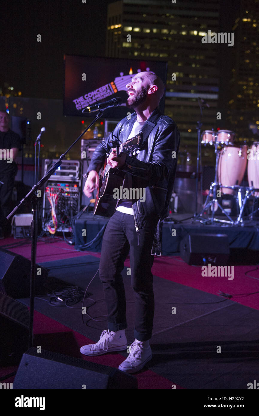 Los Angeles, California, USA. 25th Sep, 2016. Singer Sam Harris of X ...