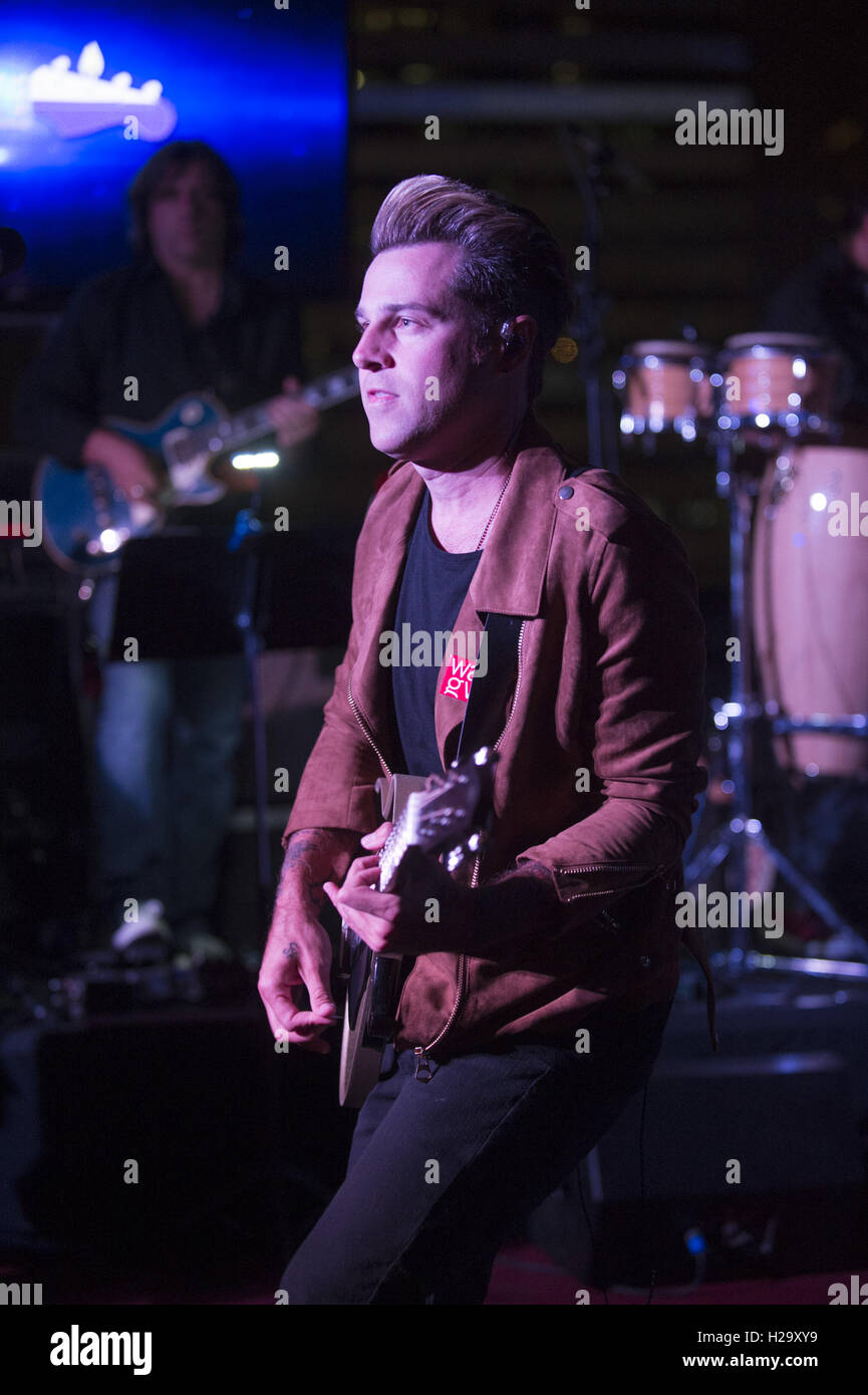 Los Angeles, California, USA. 25th Sep, 2016. Singer Ryan Harris ...