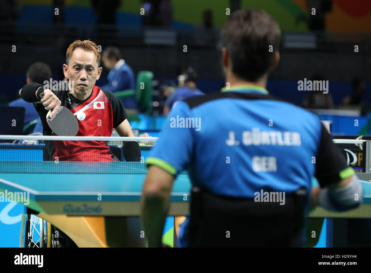 Rio de Janeiro, Brazil. 9th Sep, 2016. Shinichi Yoshida (JPN) Table ...