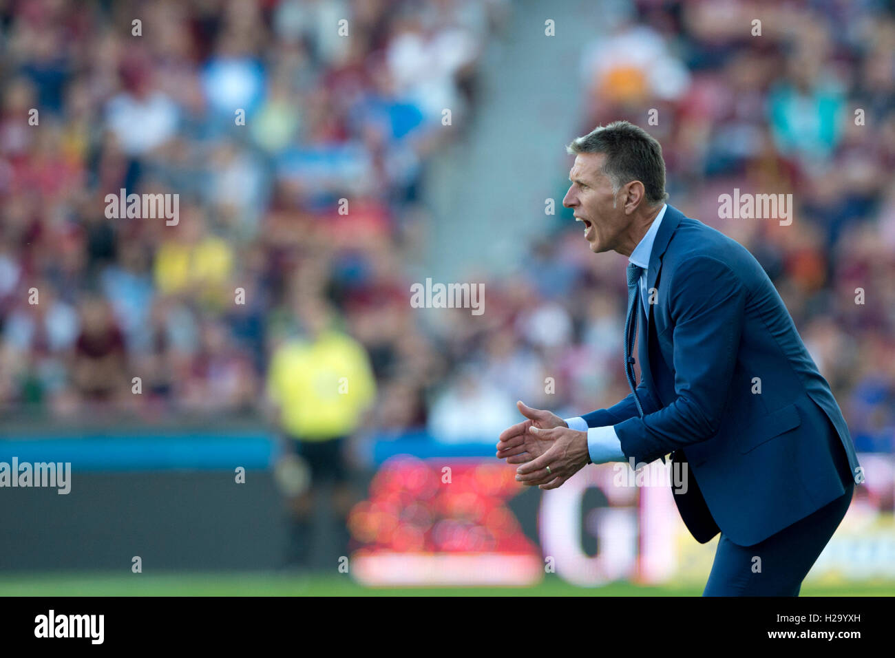 Prague, Czech Republic. 25th Sep, 2016. Coach of Slavia Jaroslav ...