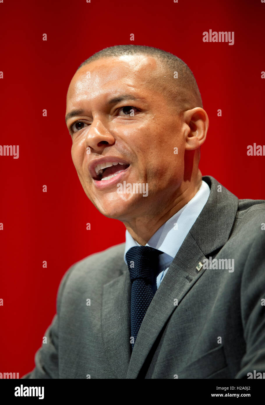 Shadow defence secretary clive lewis speaks hi-res stock photography ...