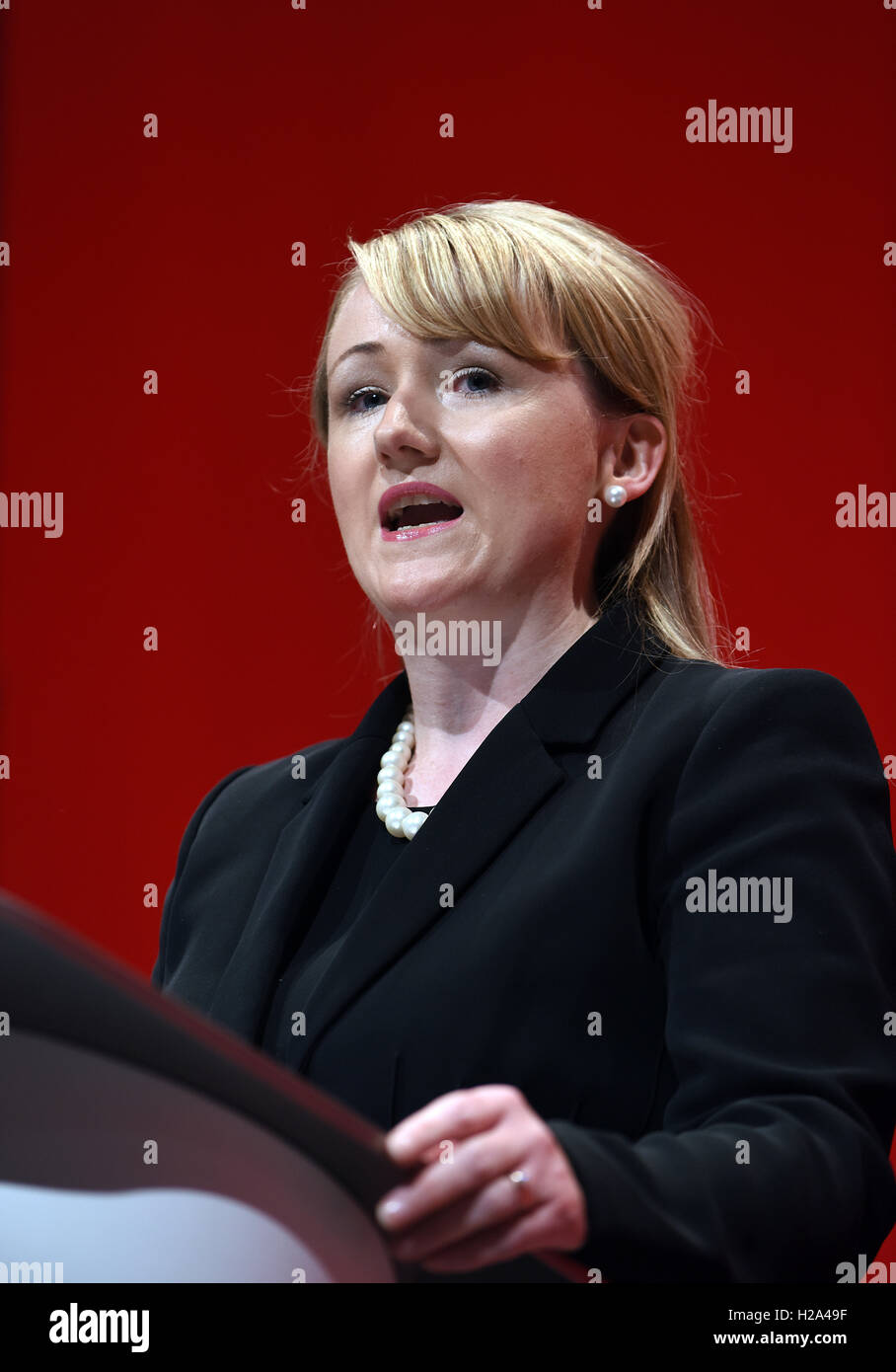 Liverpool, UK. 26th September, 2016. Rebecca Long-Bailey MP Shadow ...