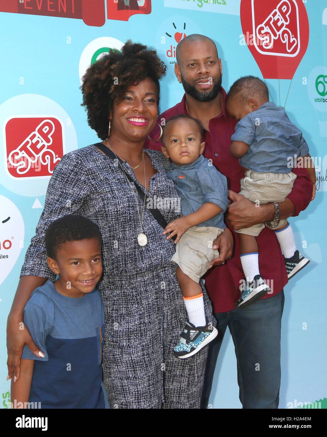 Los Angeles, CA, USA. 24th Sep, 2016. Marcus Tanksley, Angel Laketa ...