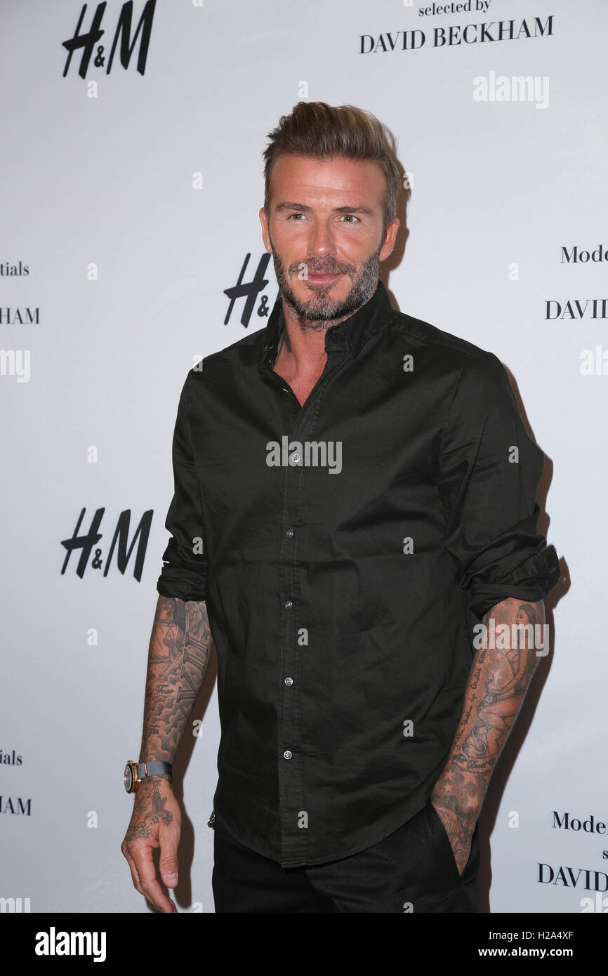 Los Angeles, USA. 26th September, 2016. David Beckham Launches New H&M ...