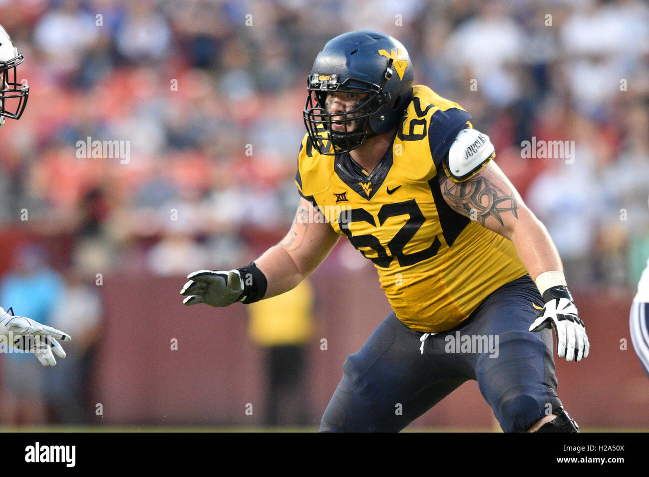 Landover, Maryland, USA. 24th Sep, 2016. West Virginia Mountaineers ...