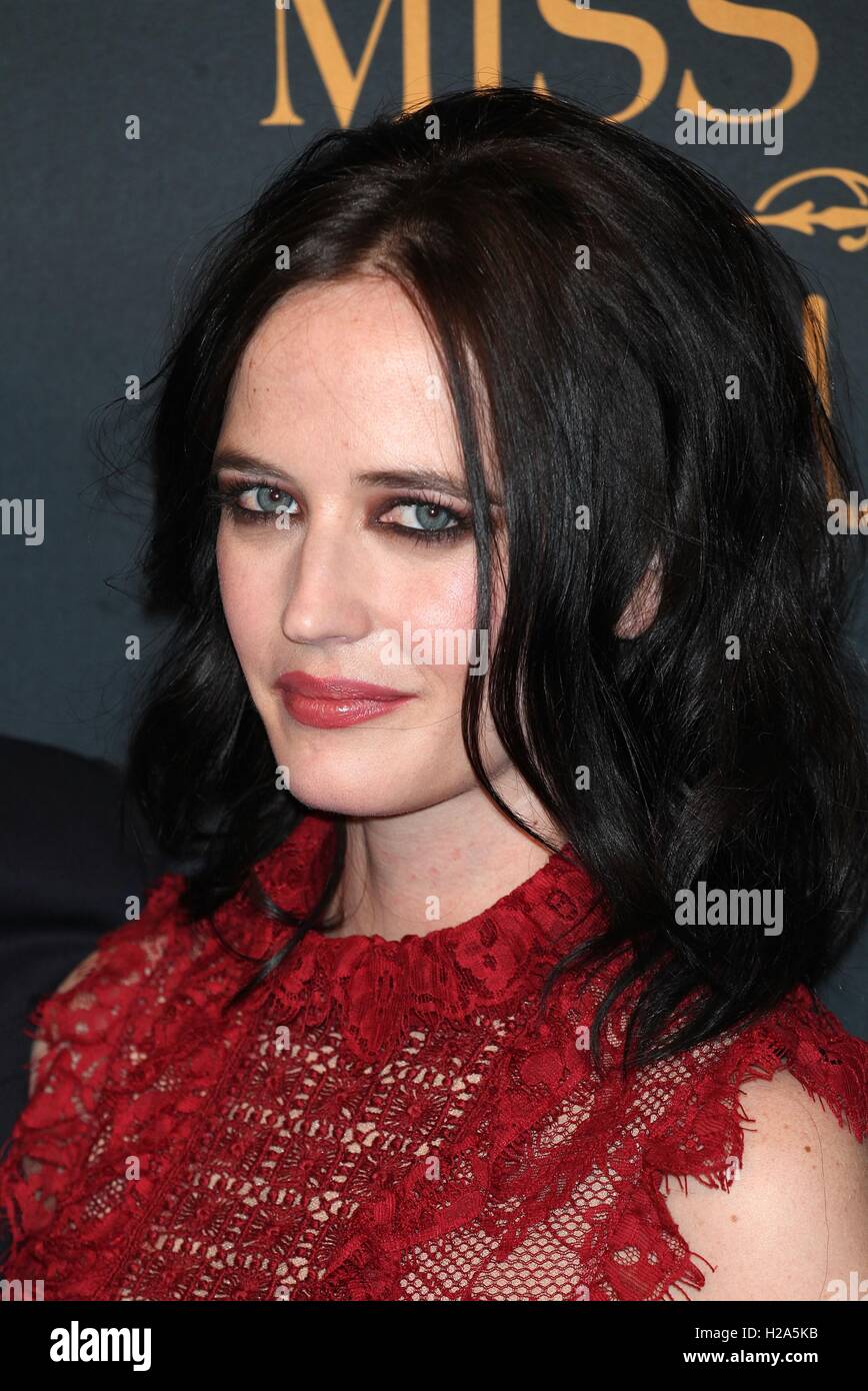 New York, USA. 26th September, 2016. Eva Green at "Miss Peregrine's ...