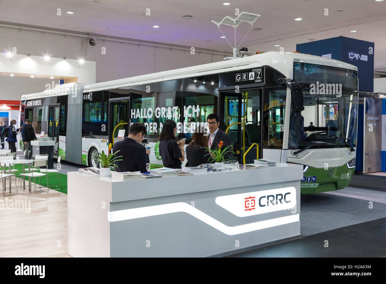 Electric city bus from the CRRC China buses company Stock Photo - Alamy