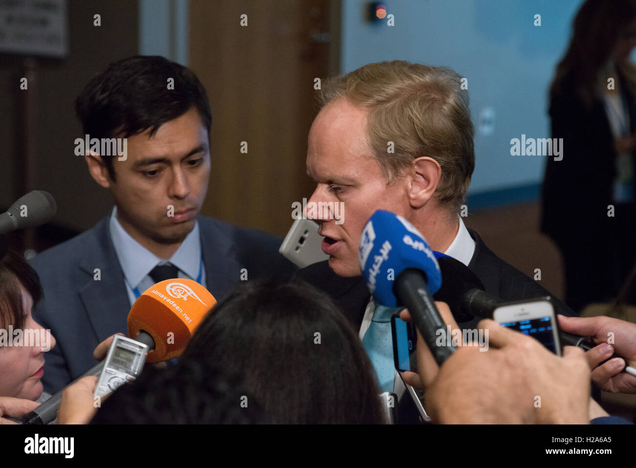 New York, United States. 25th Sep, 2016. UK Ambassador to the UN ...