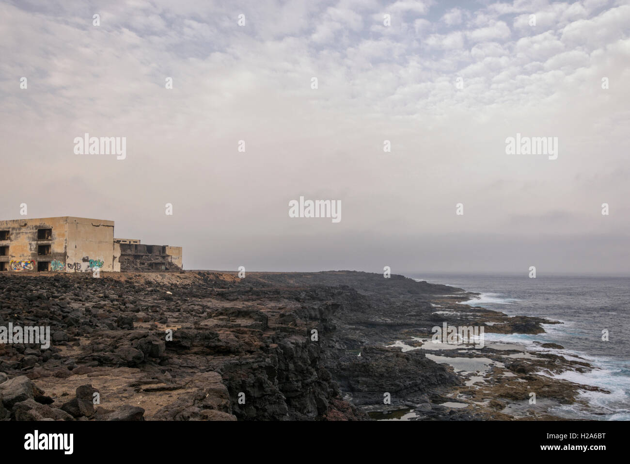 The abandoned hotel is called the Hotel of Los Charcones, but was named Atlante del Sol Hotel ...