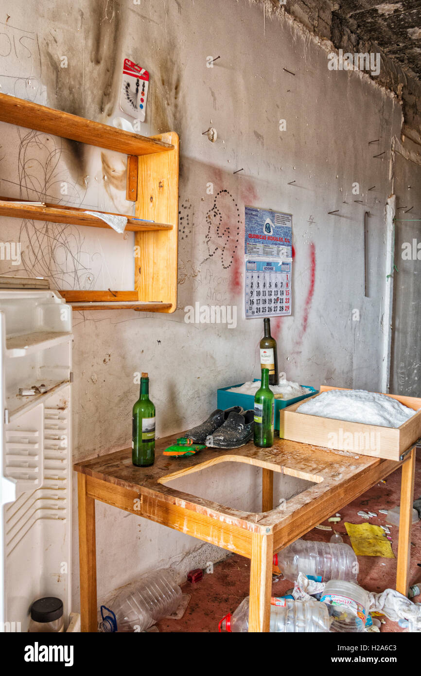 The abandoned hotel is called the Hotel of Los Charcones, but was named Atlante del Sol Hotel ...