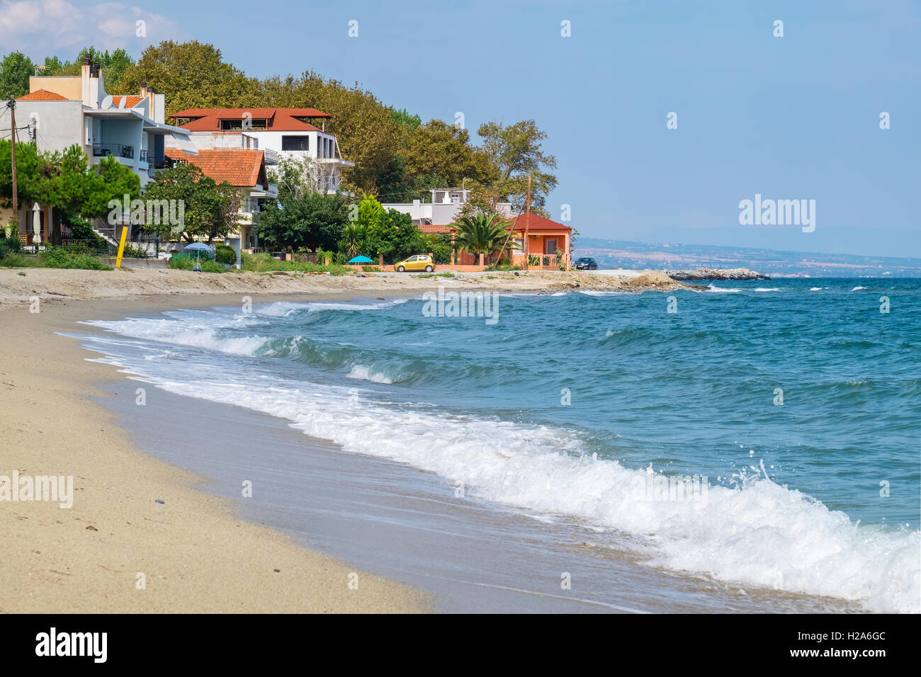 Platamonas beach. Pieria, Greece Stock Photo - Alamy