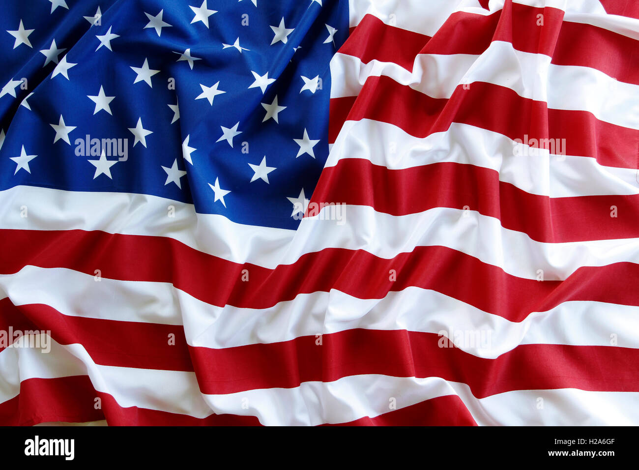 Closeup of rippled American flag Stock Photo - Alamy
