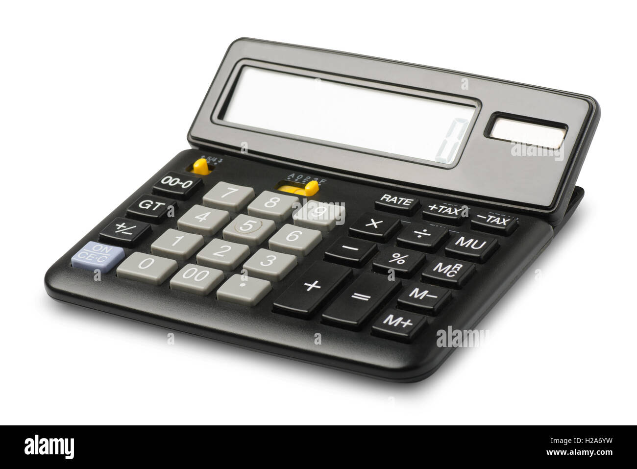 Calculator isolated on white background Stock Photo - Alamy